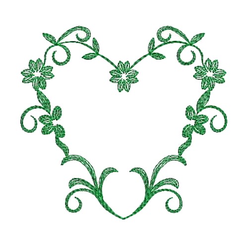 Needle Passion Embroidery, Variegated leaves and flowers machine ...